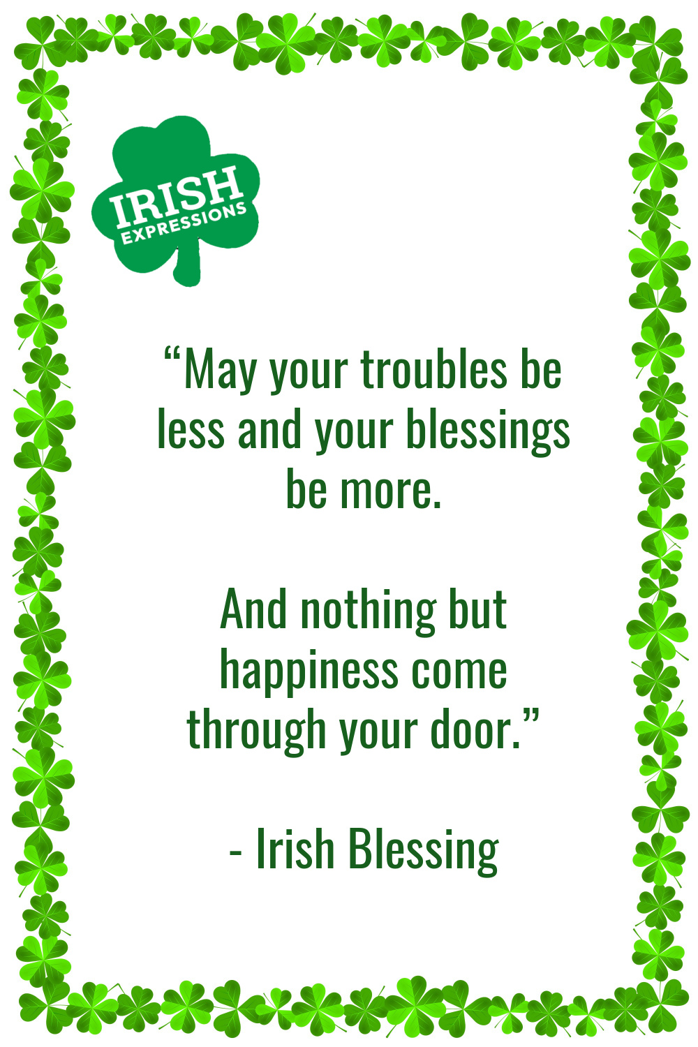 Irish Blessings Quotes Sayings Proverbs